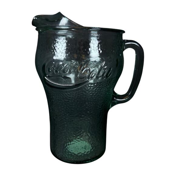 Coca Cola | Dining | 9 Vintage Bubbled Clear Green Glass Cocacola Coke ...